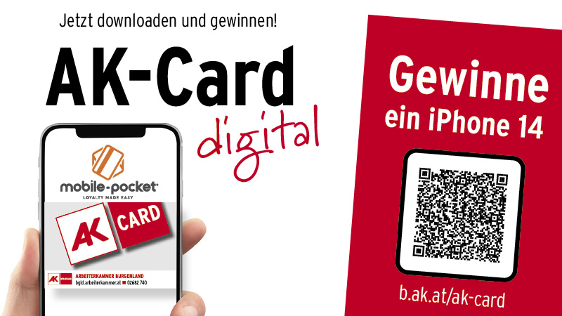 AK-Card wird ab sofort digital | Arbeiterkammer Burgenland